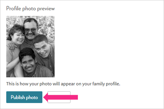 How to upload a profile photo